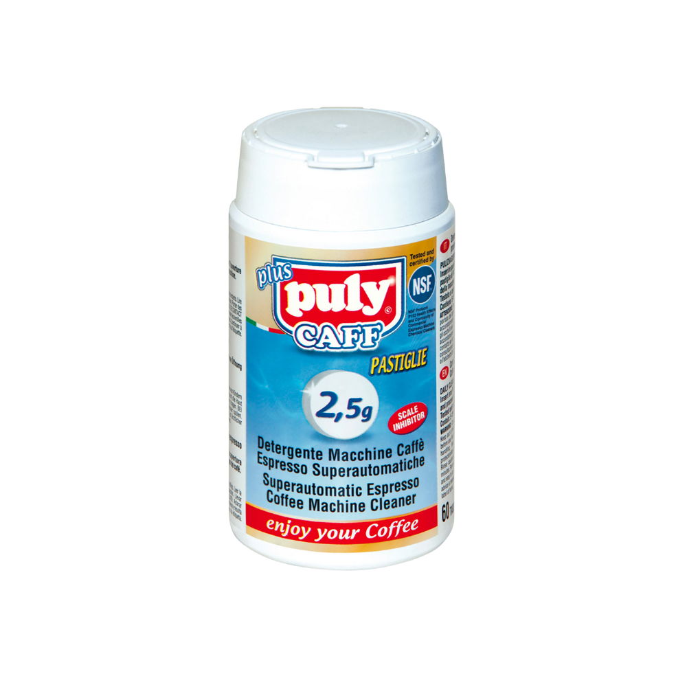 Puly Caff Plus® Tabs NSF 2.5g (60 Tablets) – Púkaw Coffee® Tools